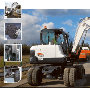 Bobcat Wheeled Excavator E55W - Informasi Alat Berat